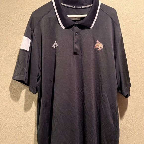 adidas | Shirts | Adidass Black Texas State Golf Shirt | Poshmark